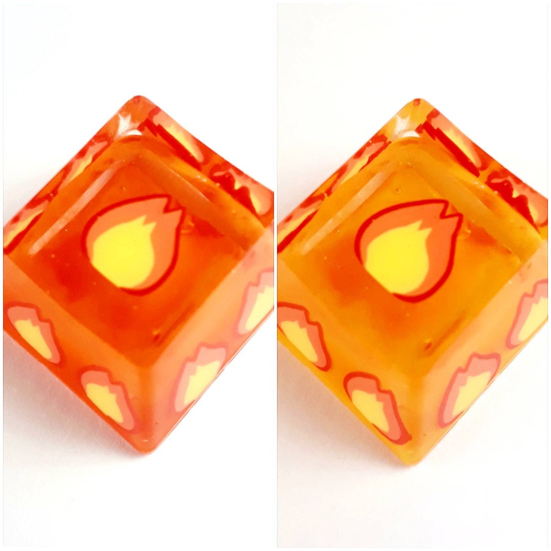 Colour Changing Artisan Keycap - Fiery Flames - ESC Key - Oem and Sa ...