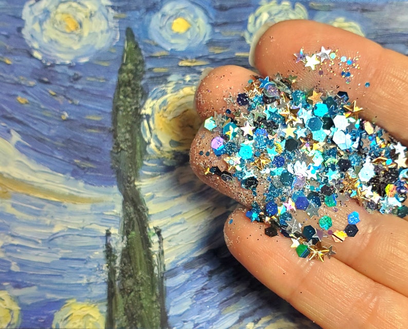 10 Grams Starry Night Glitter Mix- Holographic! - Perfect for DIY and ...