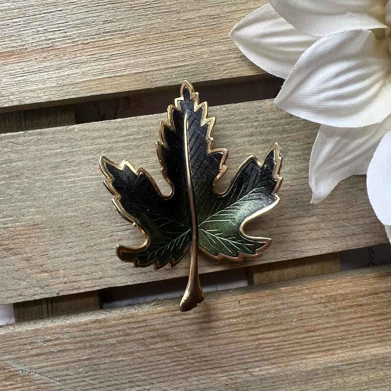 Autumn Leaf Brooch - Etsy