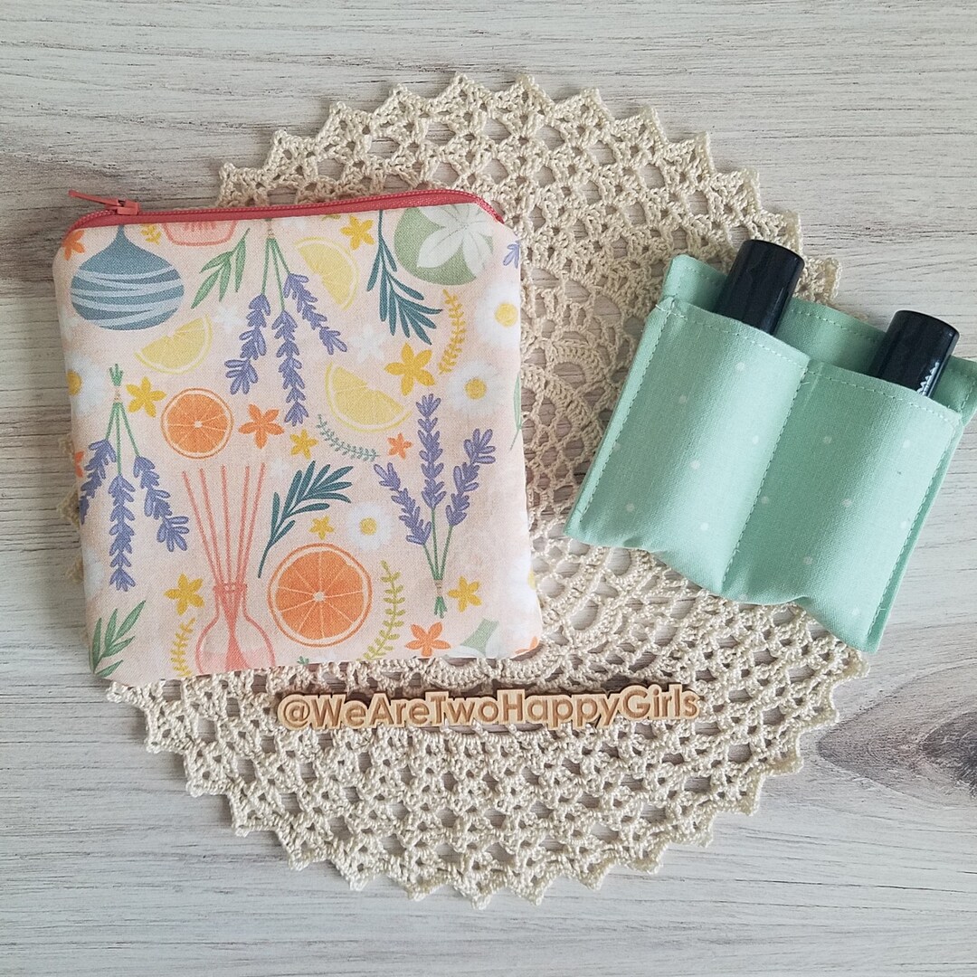 Mini Essential Oil Bag in Citrus and Lavender Aromatherapy Print ...