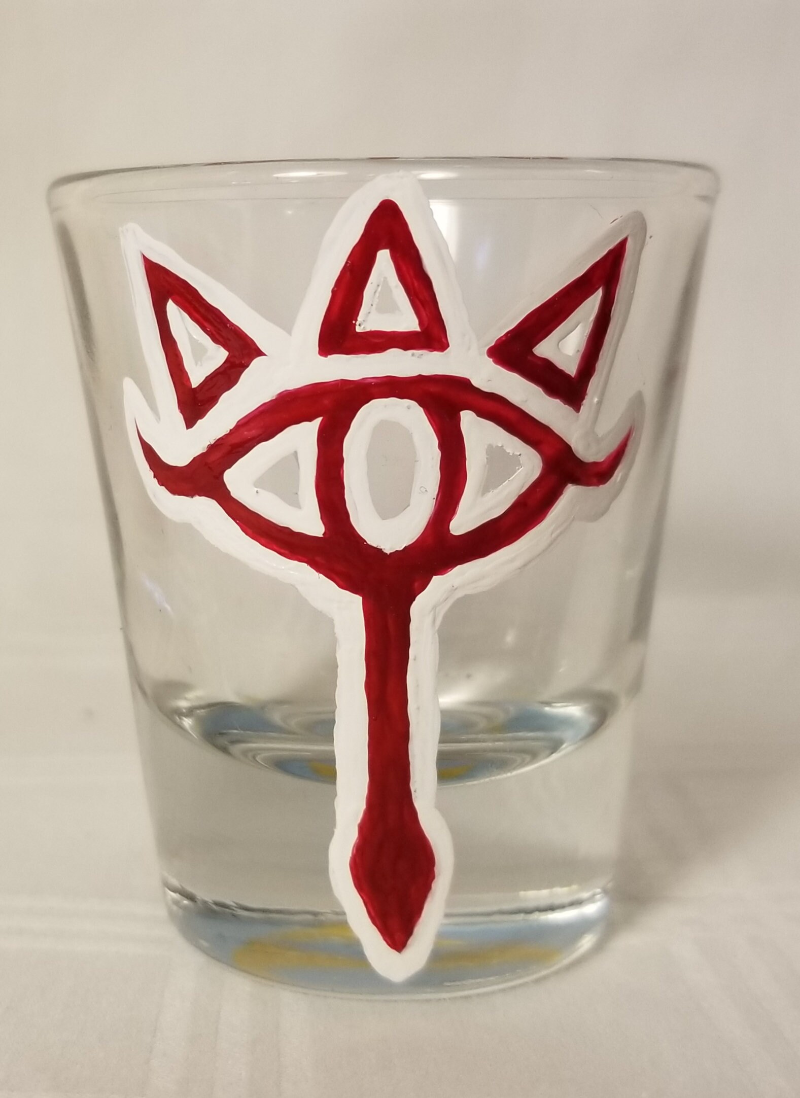 Sheikah Symbol Hand Painted Shot Glass Inspired by the Legend | Etsy