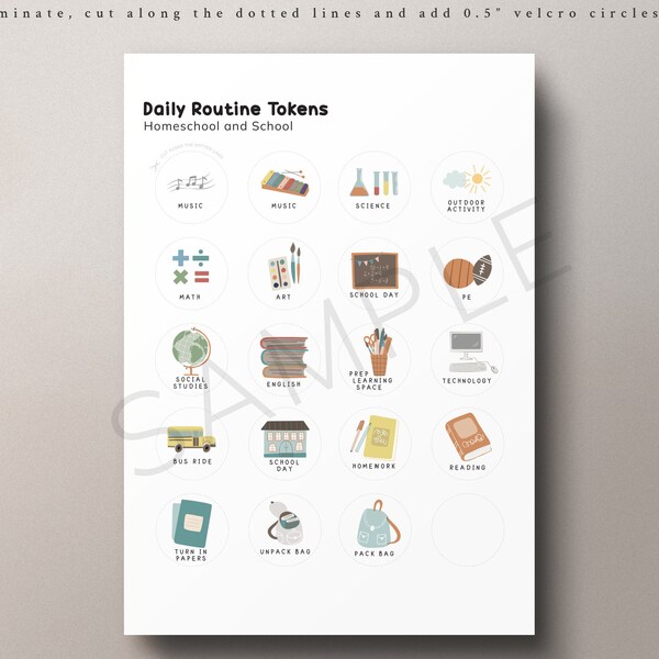 Toddler Routine Board - Etsy