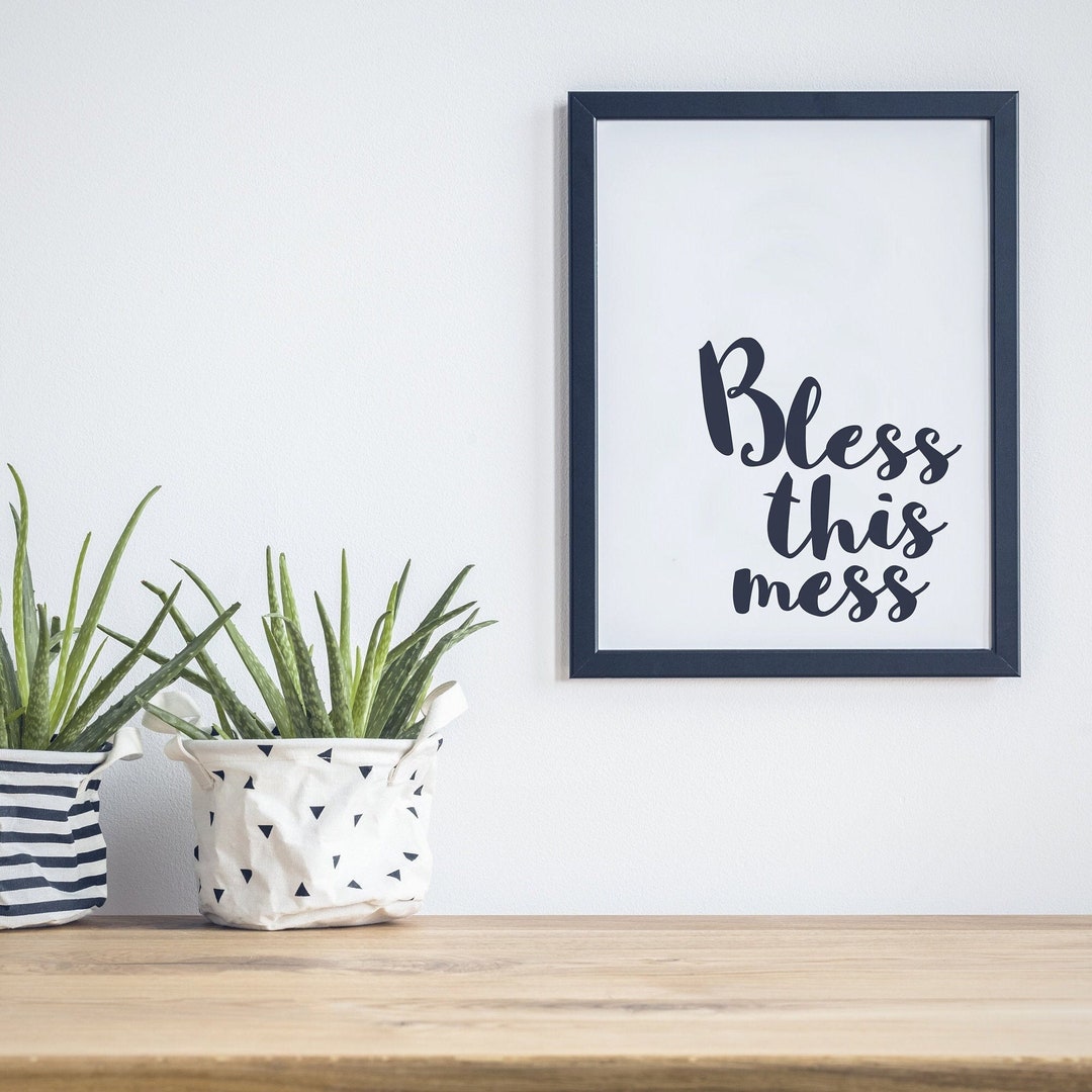 Home Decor | Bless This Mess | Blessed Svg | Funny Decor | Wall Decor ...