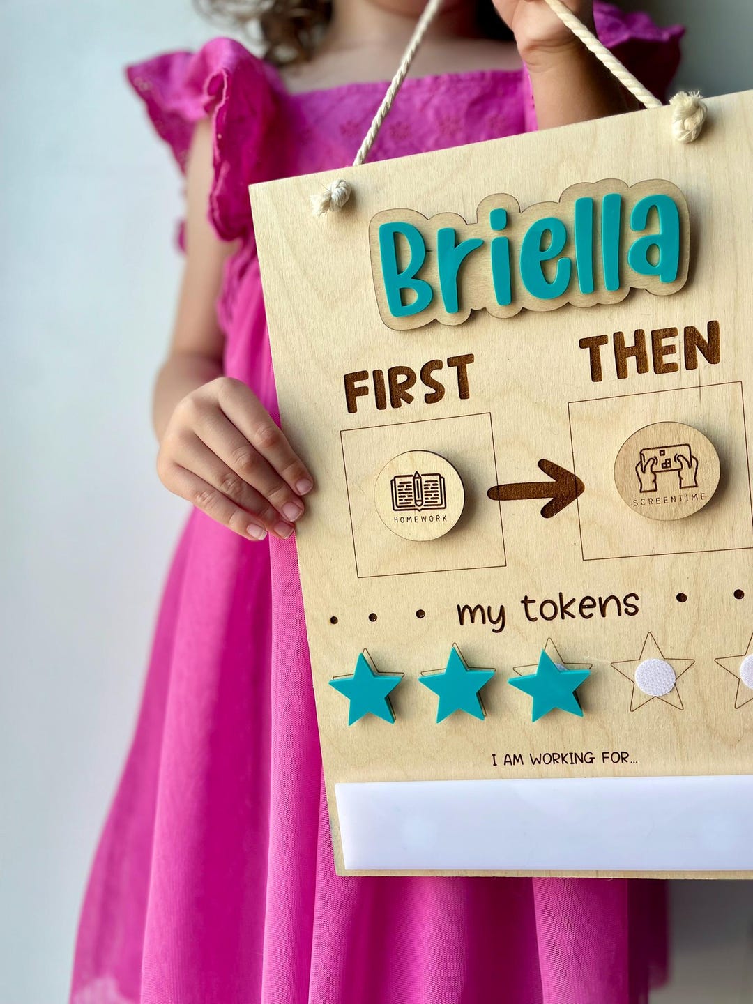 Personalized First-then Visual Schedule Board: Montessori Homeschool ...