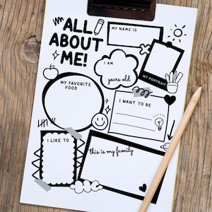 Get to Know Me Editable Template Poster | Student of the Week | Student ...