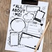Get to Know Me Editable Template Poster | Student of the Week | Student ...