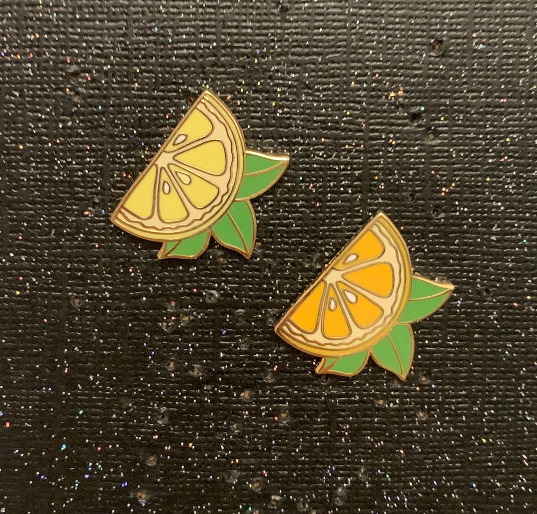 Citrus Slice Hard Enamel Pins - Etsy