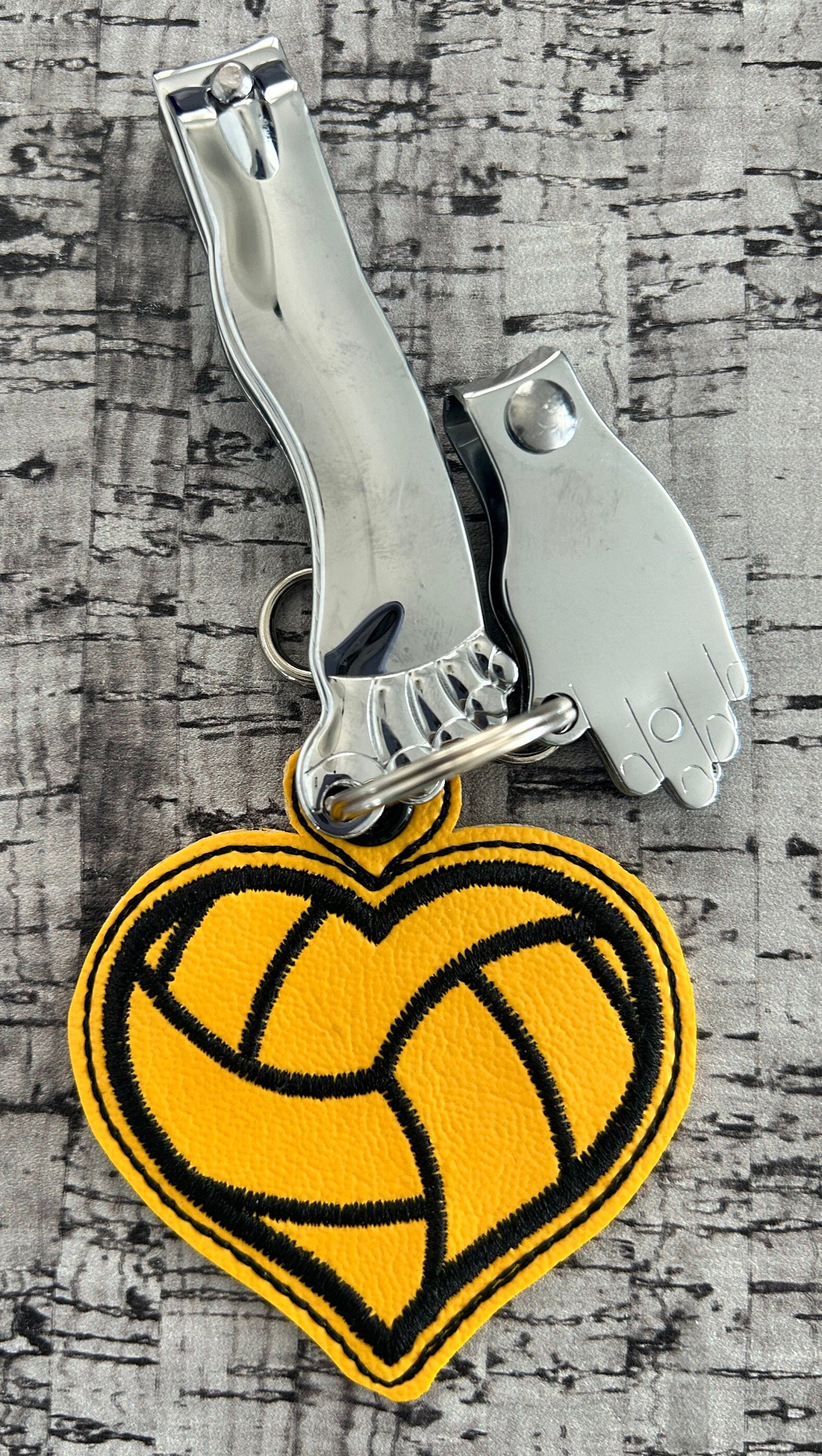 Water Polo Heart Key Fob Water Polo Hand and Foot Nail - Etsy