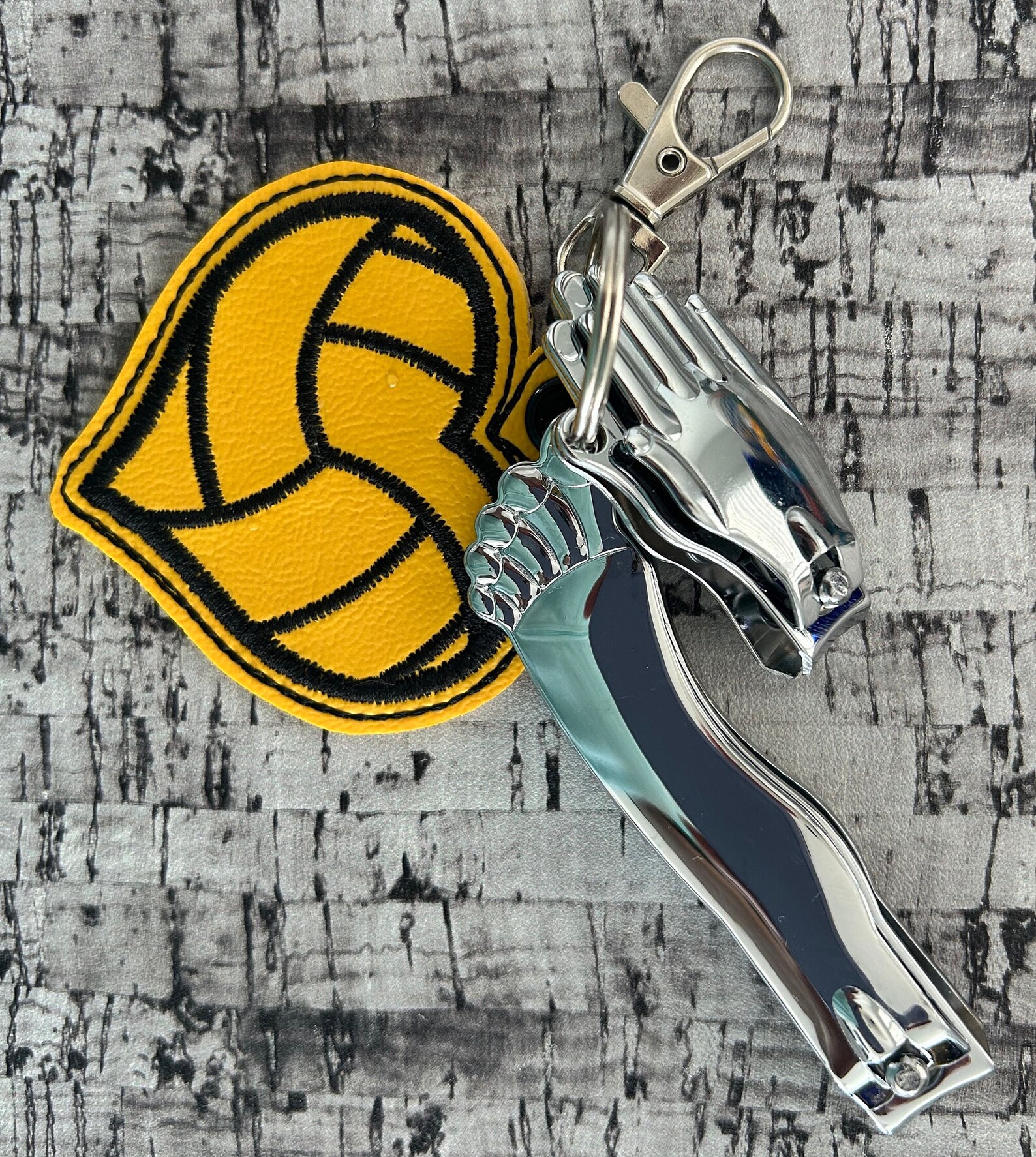 Water Polo Heart Key Fob Water Polo Hand and Foot Nail - Etsy