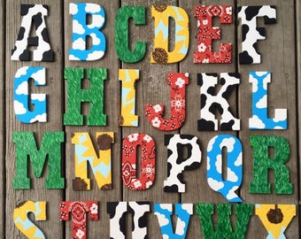 Farmhouse alphabet | Etsy