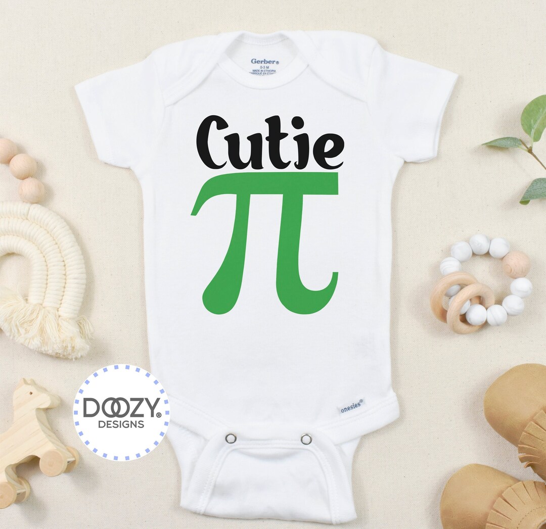 Cutie Pie Onesie ®, Pi Day Shirt, Math Baby Clothes, Funny Baby Onesie ...