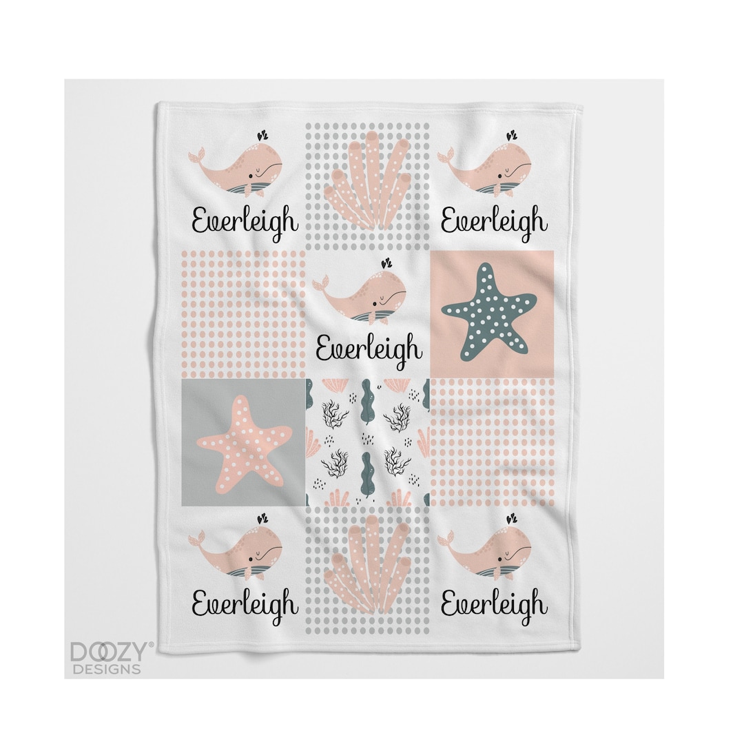 Whale Baby Blanket Whale Baby Gift Nautical Baby Blanket - Etsy