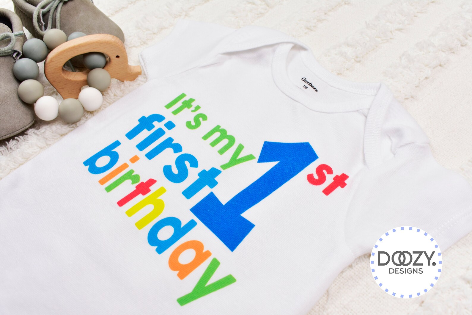 My First Birthday Shirt for Baby Boy or Girl Custom First - Etsy