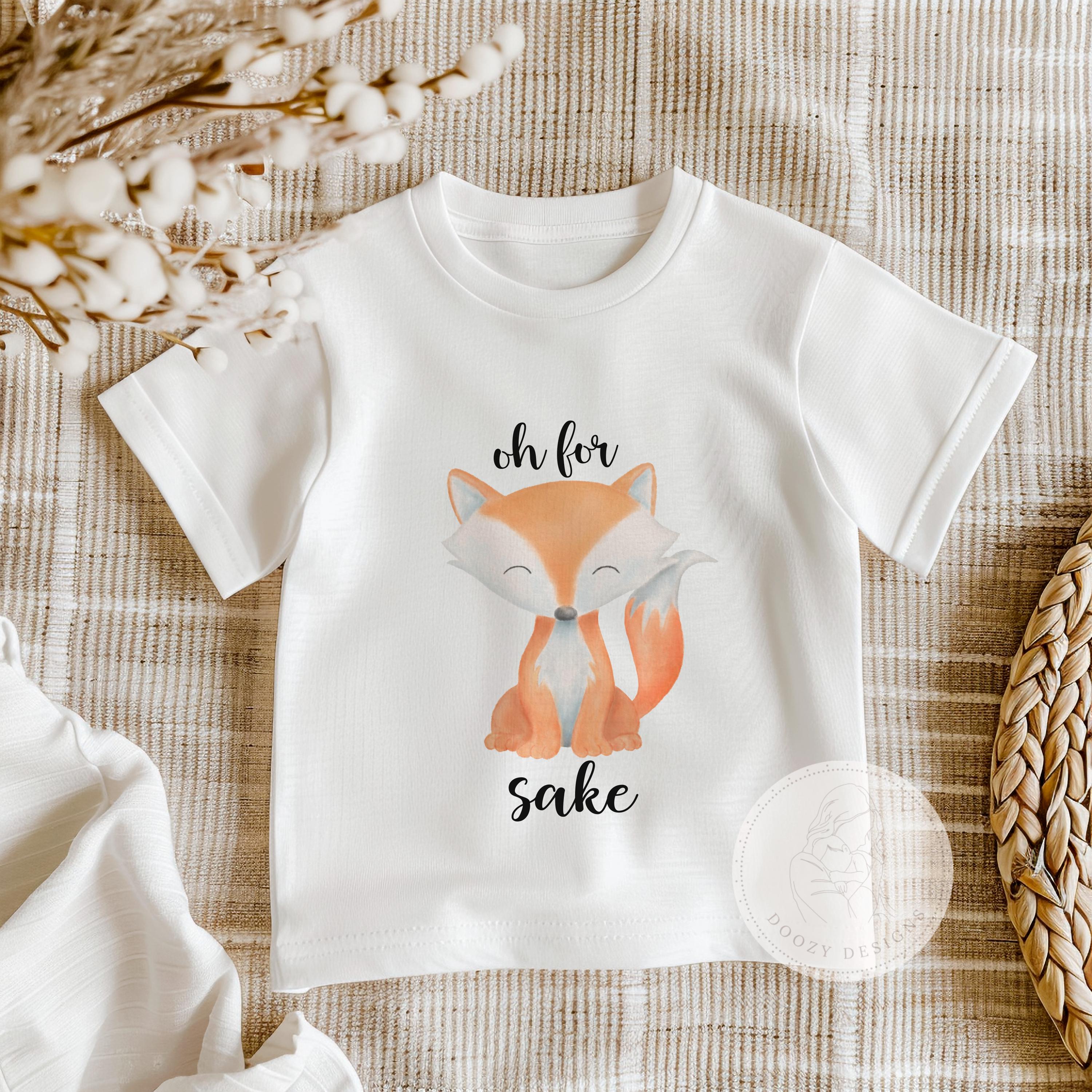 Oh for Fox Sake Bodysuit - Funny Fox Baby Shirt - Fox Baby Clothes ...