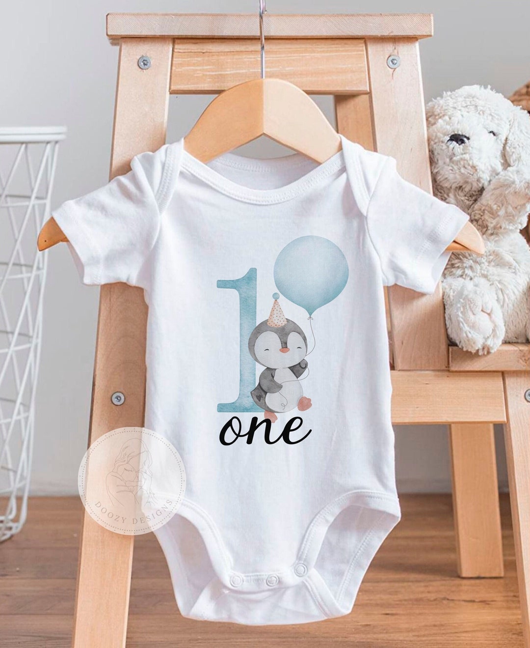 Penguin First Birthday Bodysuit or Shirt: 'the Big One' Outfit - Etsy