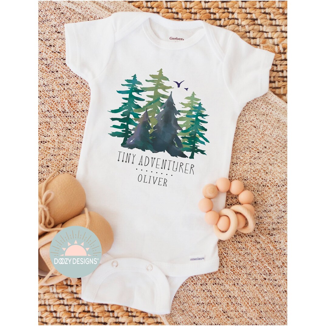 Tiny Adventurer Onesie ® Mountain Baby Clothes Camping - Etsy