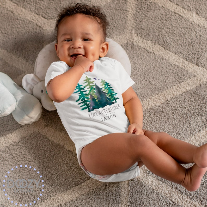 Tiny Adventurer Onesie ® Mountain Baby Clothes Camping | Etsy