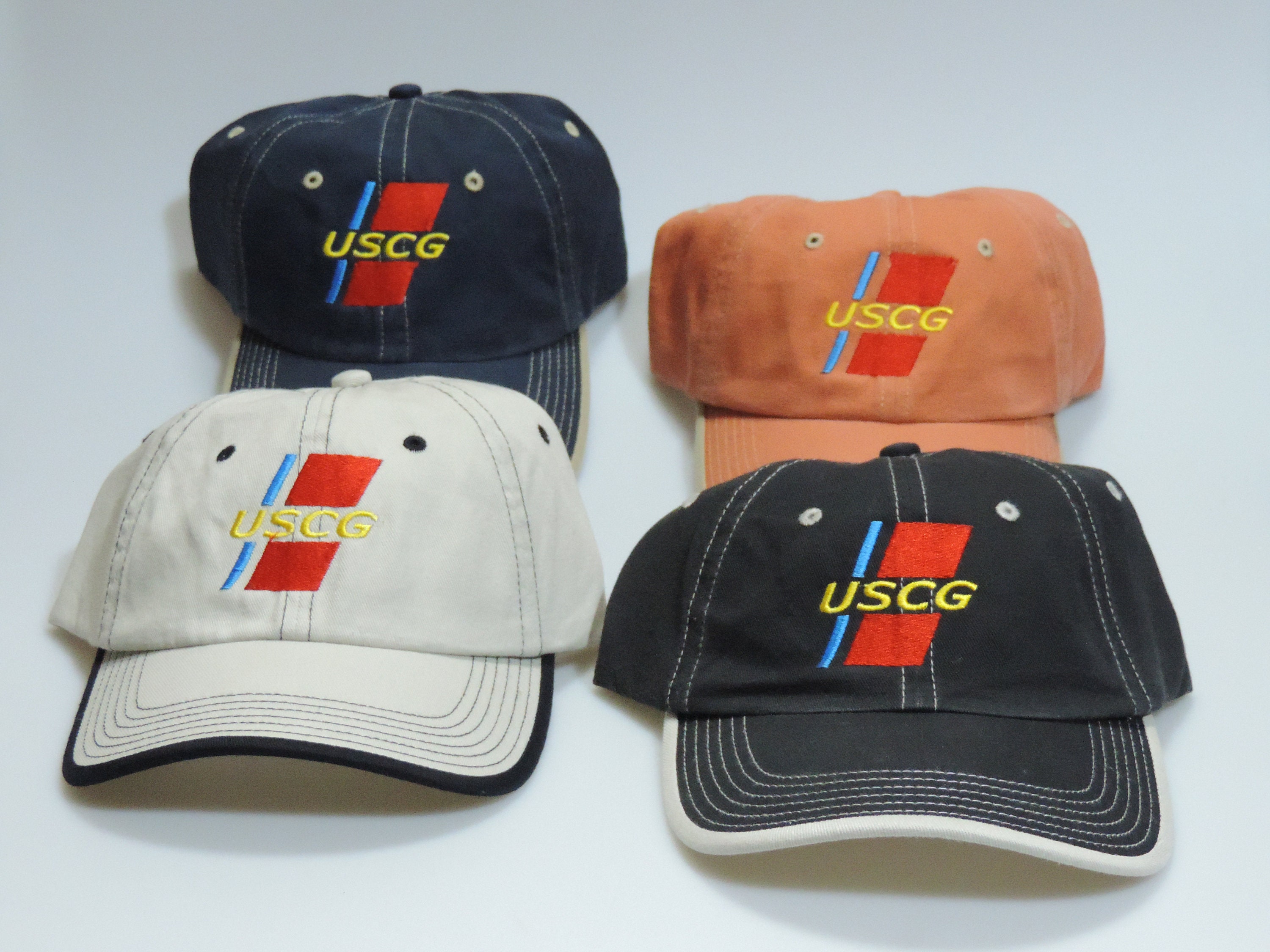 US Coast Guard USCG Vintage Washed Low Profile Ball Cap - Etsy