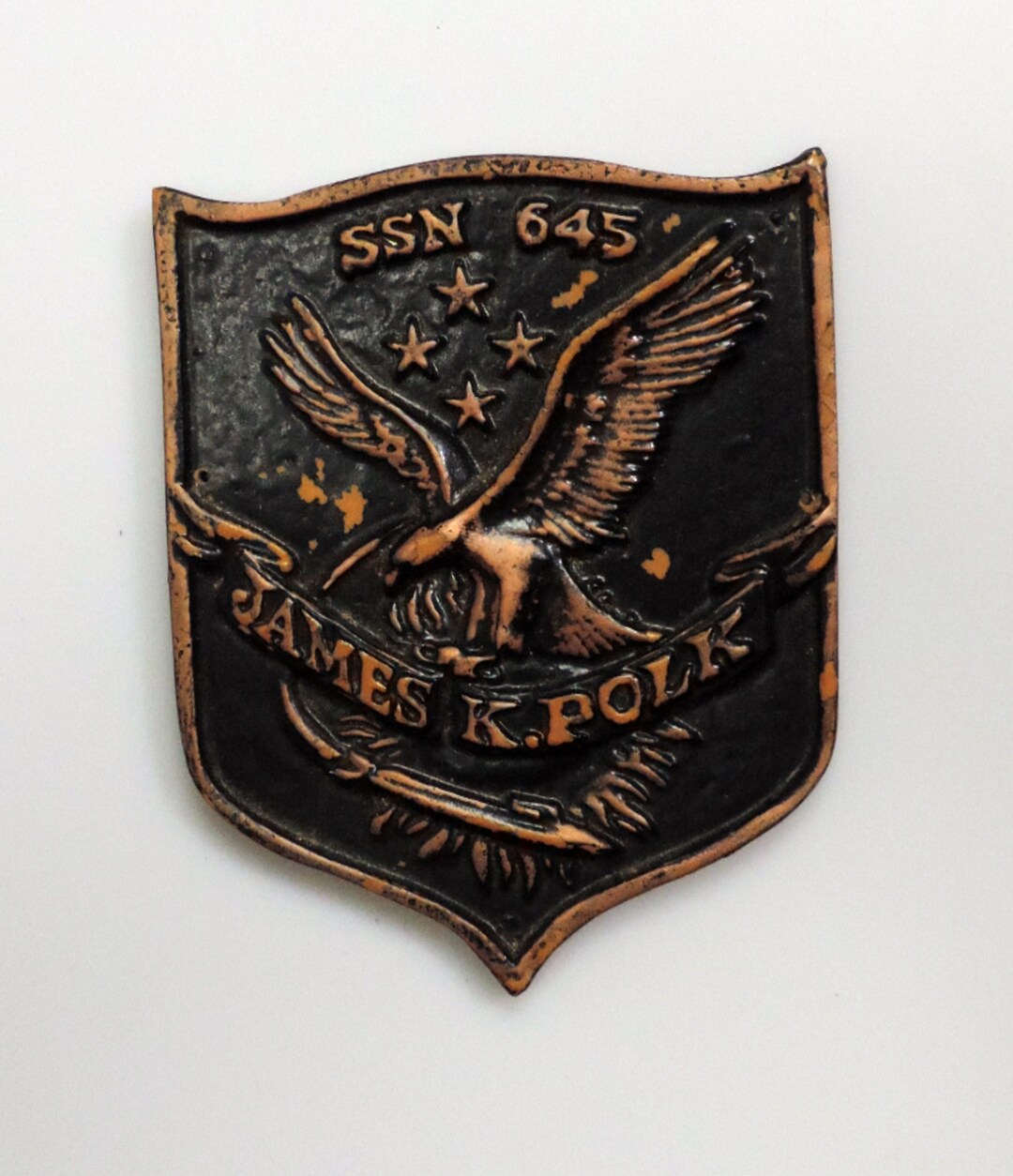 USS James K Polk SSBN 645 Ship's Cast Resin Emblem. No Wooden Plaque - Etsy