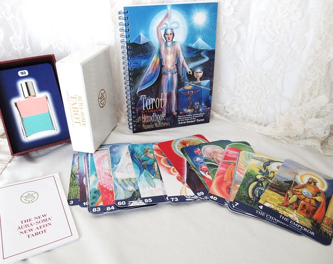 Aura-soma New Aeon Tarot Deck & Book Set - Bottle Back Cards, Published ...