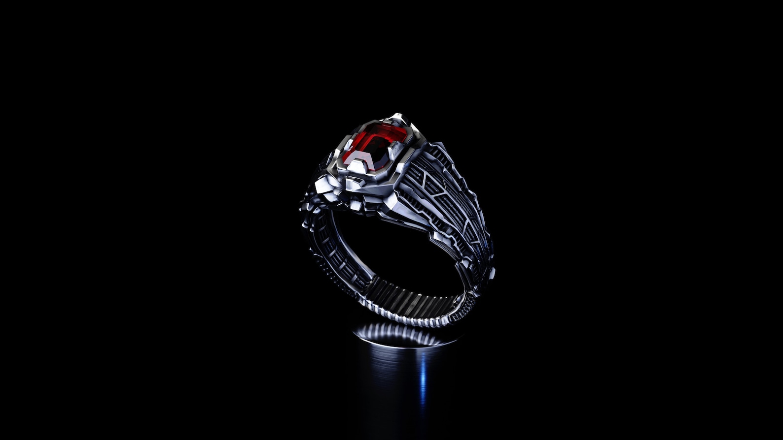 Futuristic Statement Ring Cyberpunk Clothing Gothic Ring - Etsy