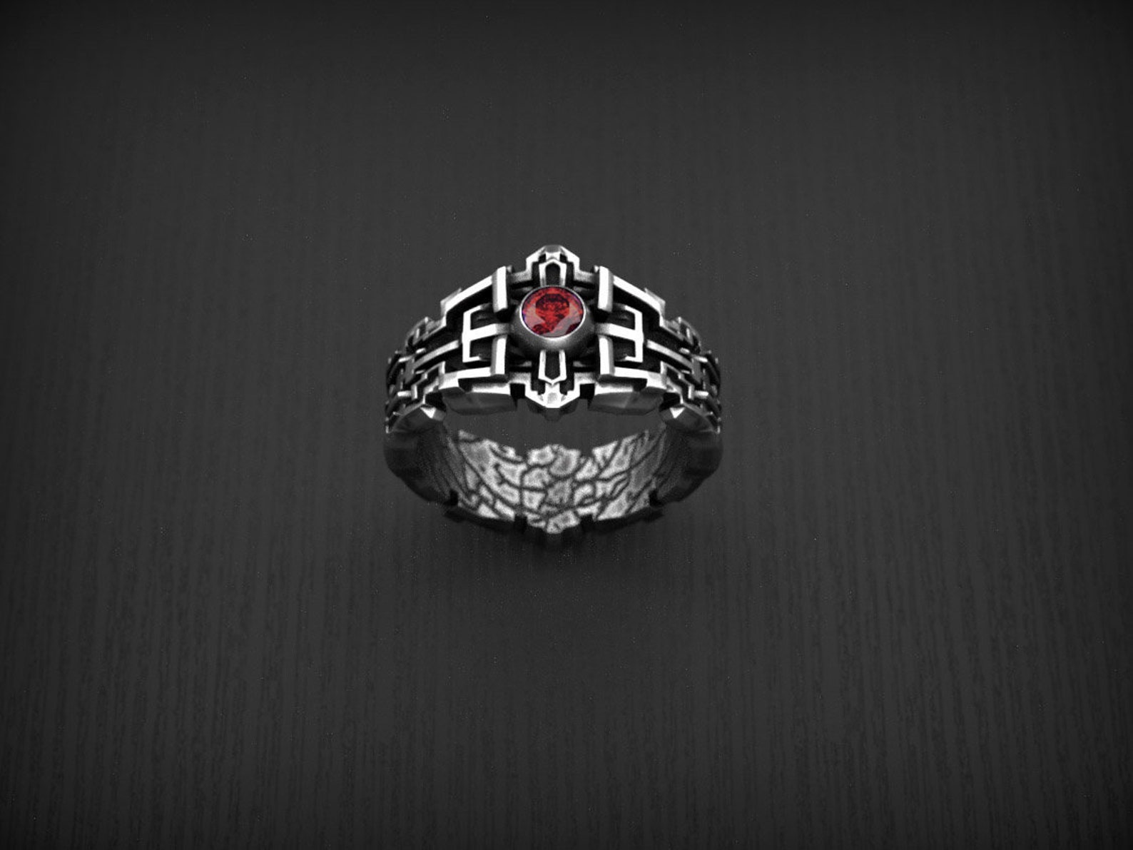 Geek Engagement Ring for Men Futuristic Mens Silver Ring - Etsy