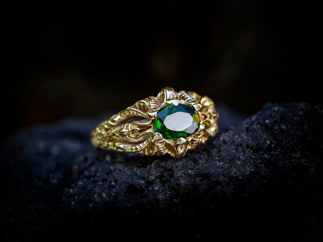 Gold Elven Ring 'vibra' Gothic Engagement Ring Elvish Ring Elven ...