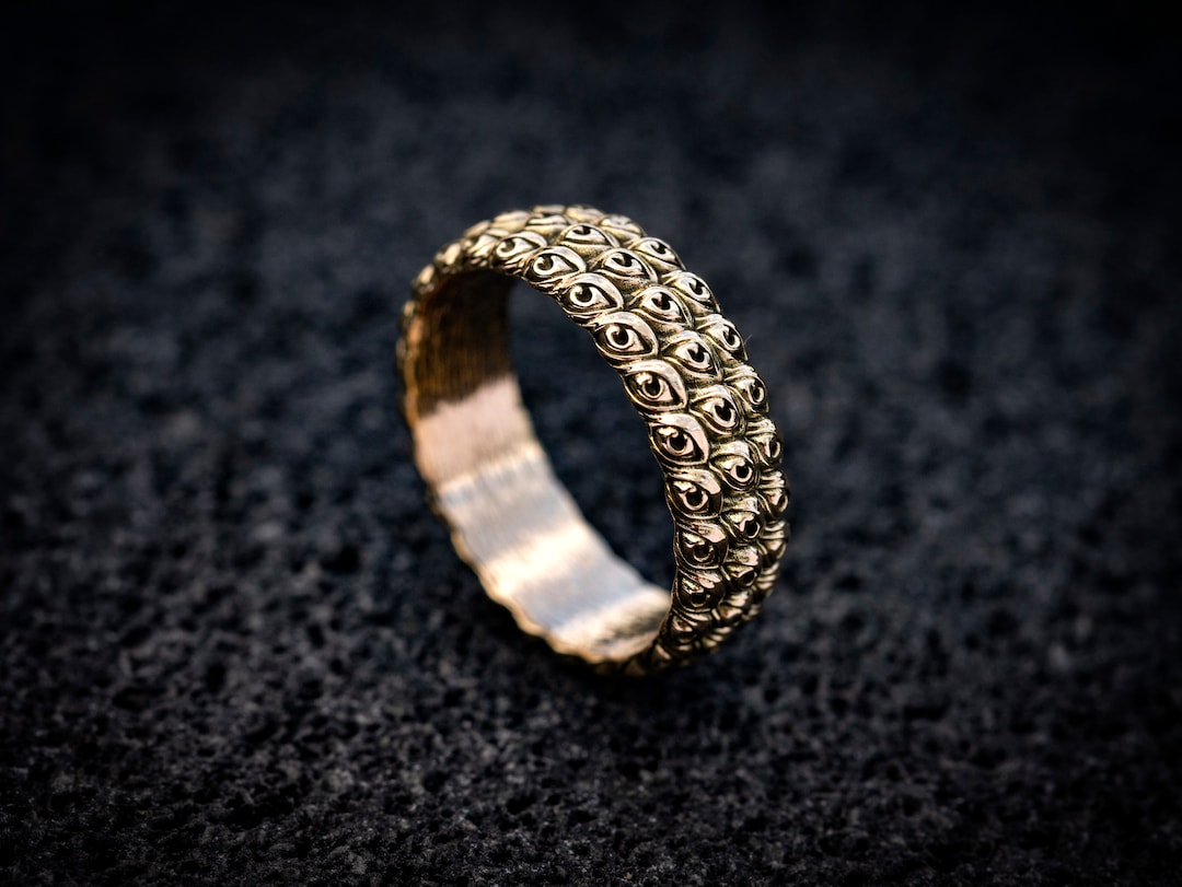 Vision Ring Gold Eye Ring Eyeball Ring Fantasy Gold Ring Eye Jewelry ...