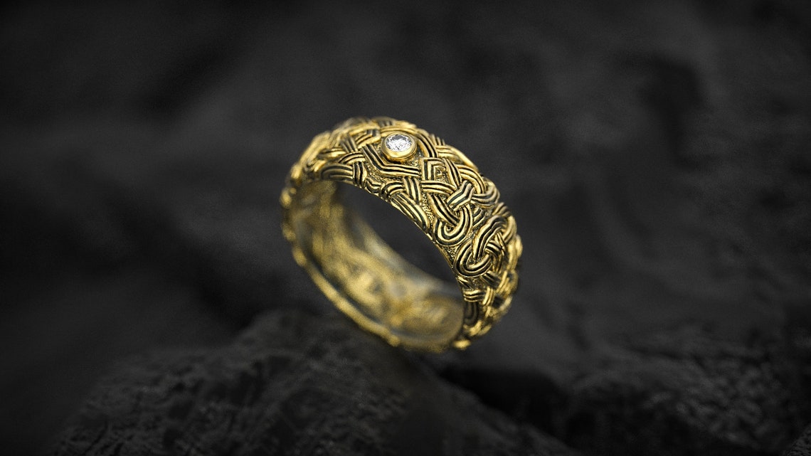 14K Gold Celtic Knot Ring Celtic Wedding Ring Celtic Knot - Etsy