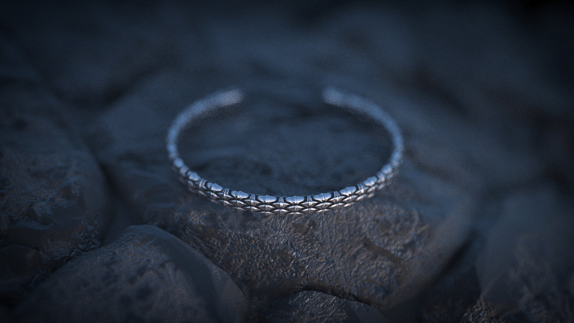 Silver Cuff Bracelet | Silver Bangle Bracelet | Snake Scales Bangle ...
