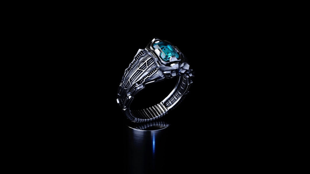 Futuristic Statement Ring | Cyberpunk Clothing | Gothic Ring ...