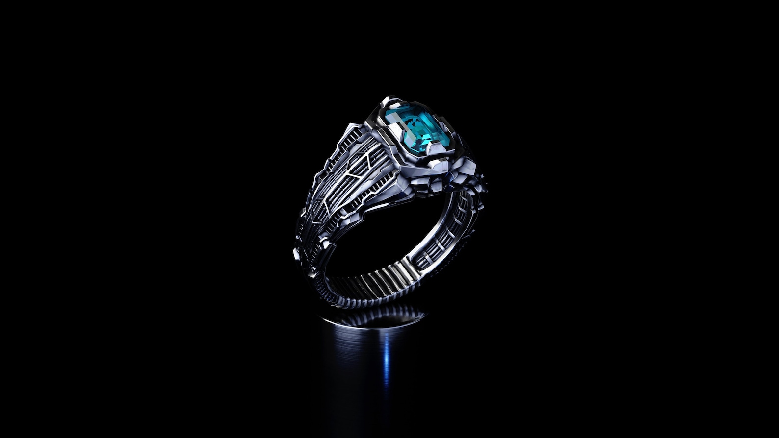 Futuristic Statement Ring Cyberpunk Clothing Gothic Ring - Etsy