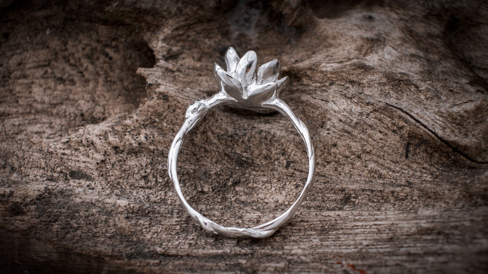 Lotus Flower Ring 'blooming Lotus' Flower Engagement - Etsy