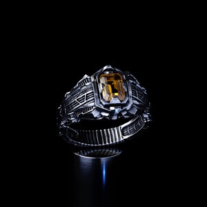 Futuristic Statement Ring | Cyberpunk Clothing | Gothic Ring ...