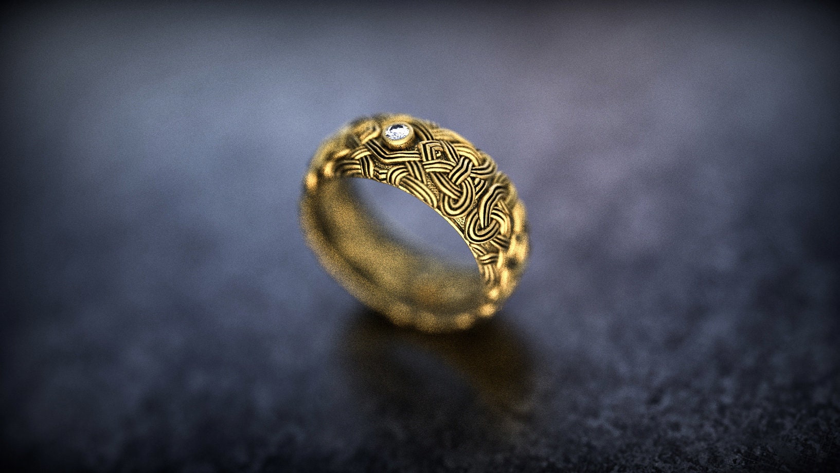 14K Gold Celtic Knot Ring Celtic Wedding Ring Celtic Knot | Etsy