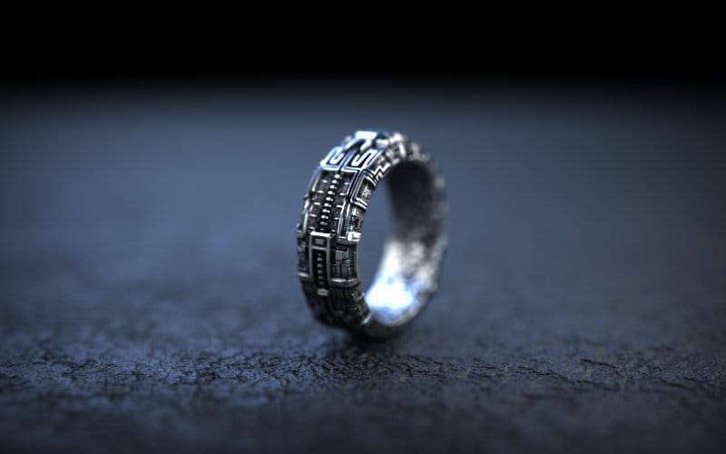 Futuristic Ring | Sci-fi Ring 'arrakis', Cyberpunk Clothing, Post ...