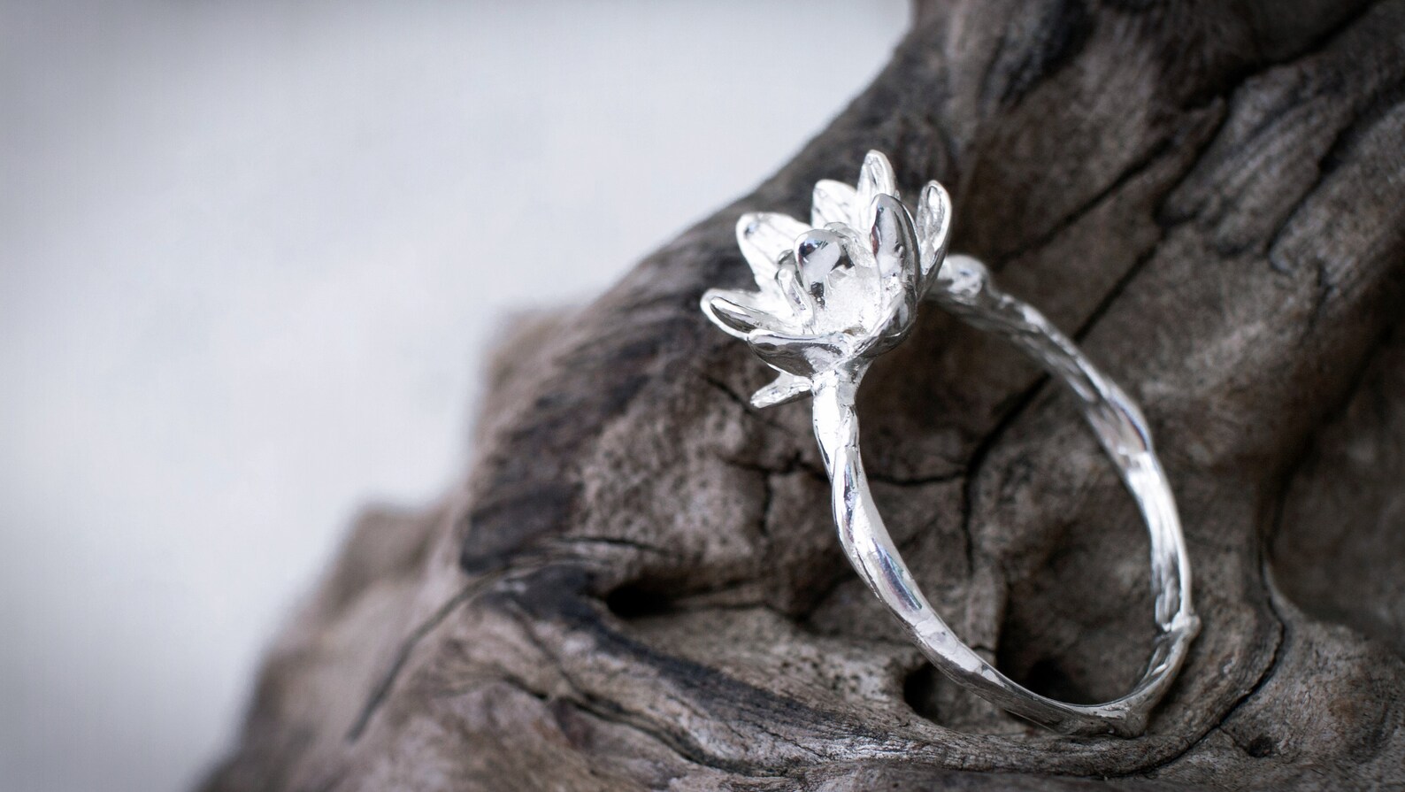 Lotus Flower Ring 'blooming Lotus' Flower Engagement - Etsy
