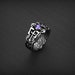 Geek Engagement Ring for Men | Futuristic Mens Silver Ring | Sci-fi ...