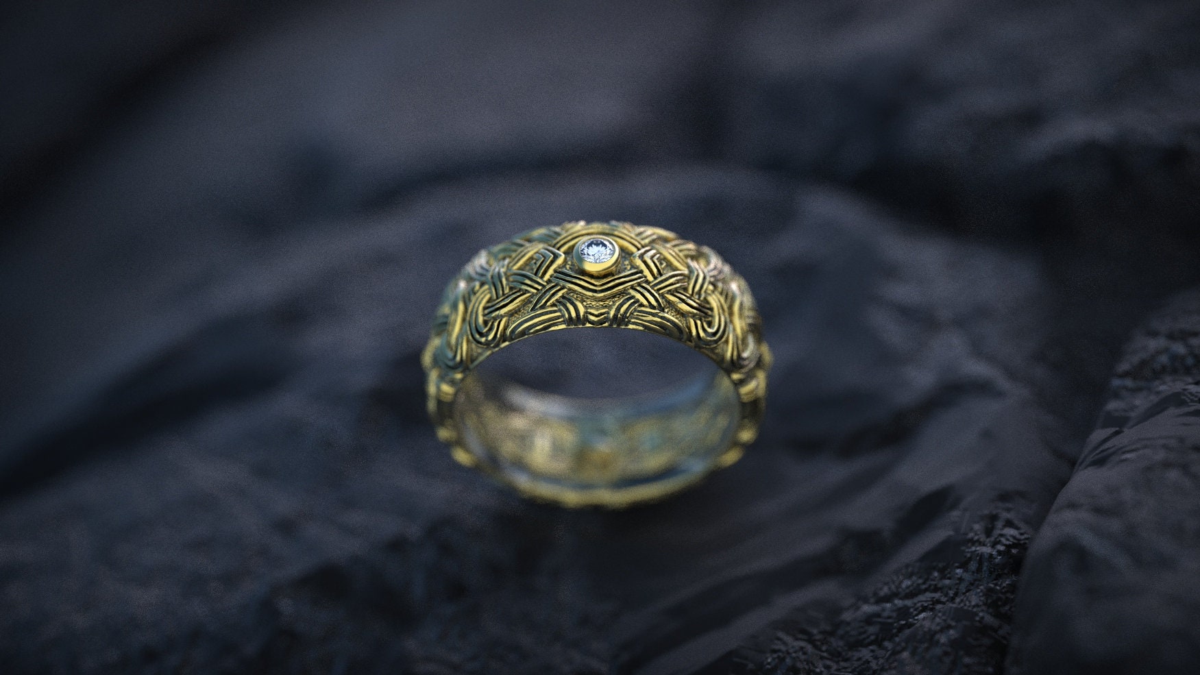 14K Gold Celtic Knot Ring Celtic Wedding Ring Celtic Knot | Etsy