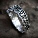 Geek Engagement Ring for Men | Futuristic Mens Silver Ring | Sci-fi ...
