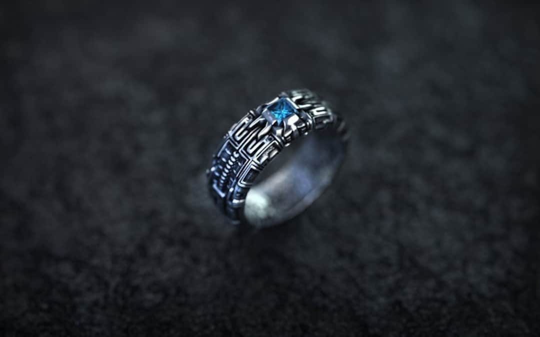 Futuristic Ring | Sci-fi Ring 'arrakis', Cyberpunk Clothing, Post ...