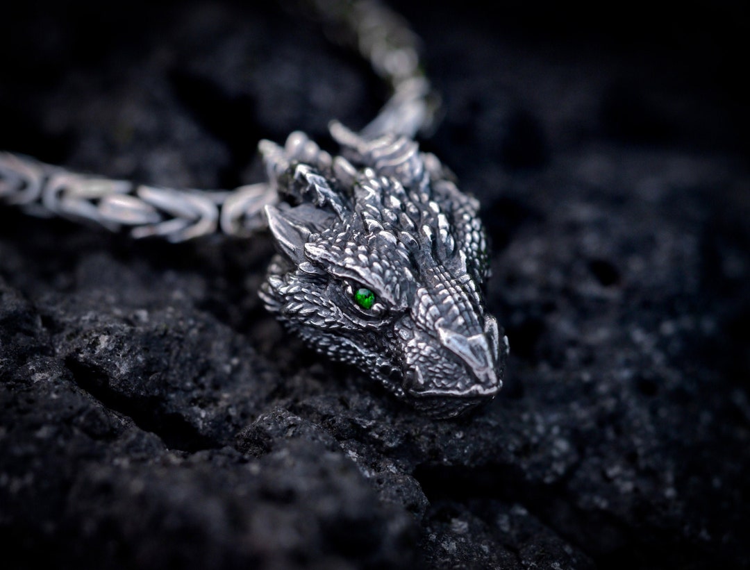 Silver Dragon Pendant | Dragon Necklace | Silver Dragon Jewelry ...