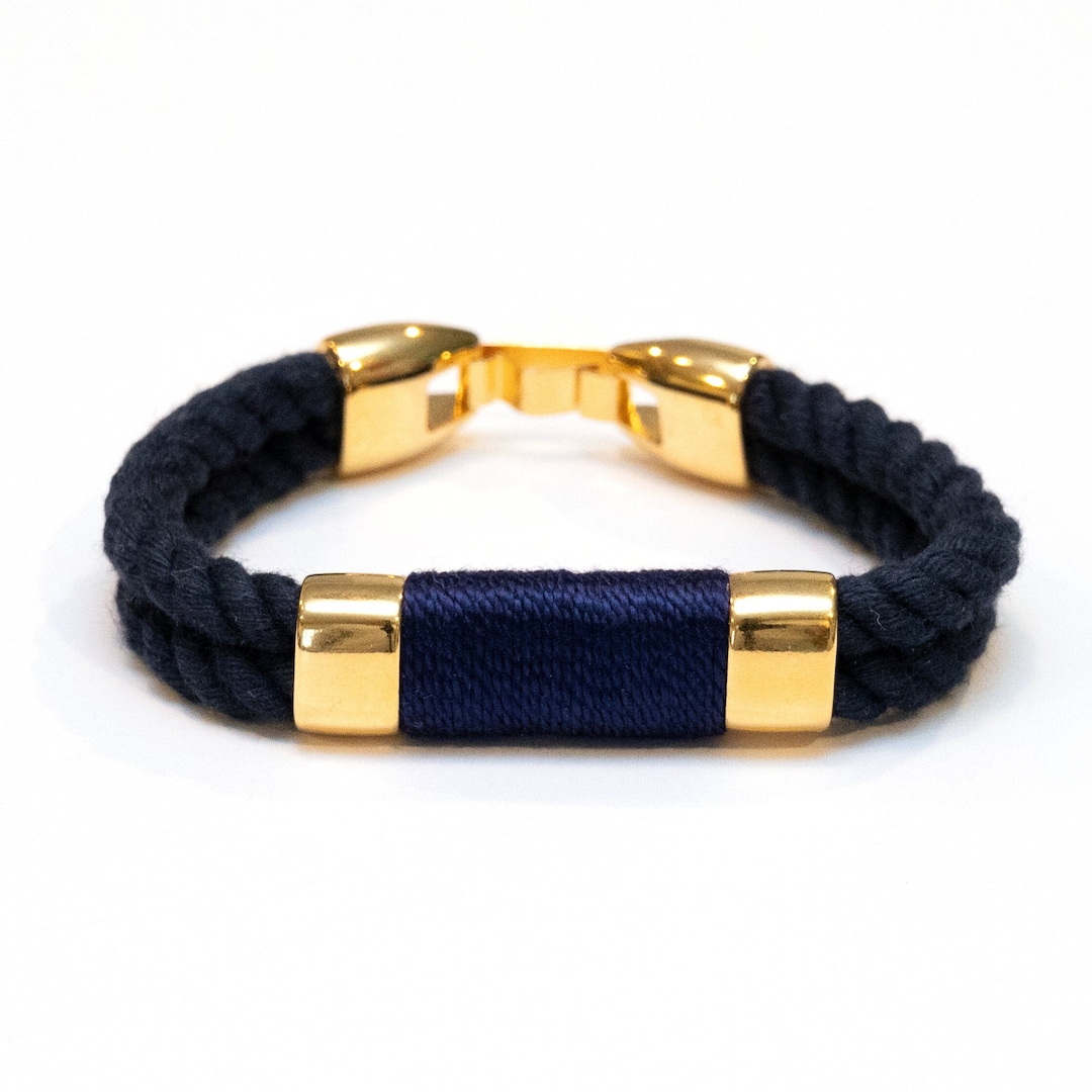 Nautical Rope Bracelet / Navy Rope Bracelet / Navy Blue Rope Bracelet ...