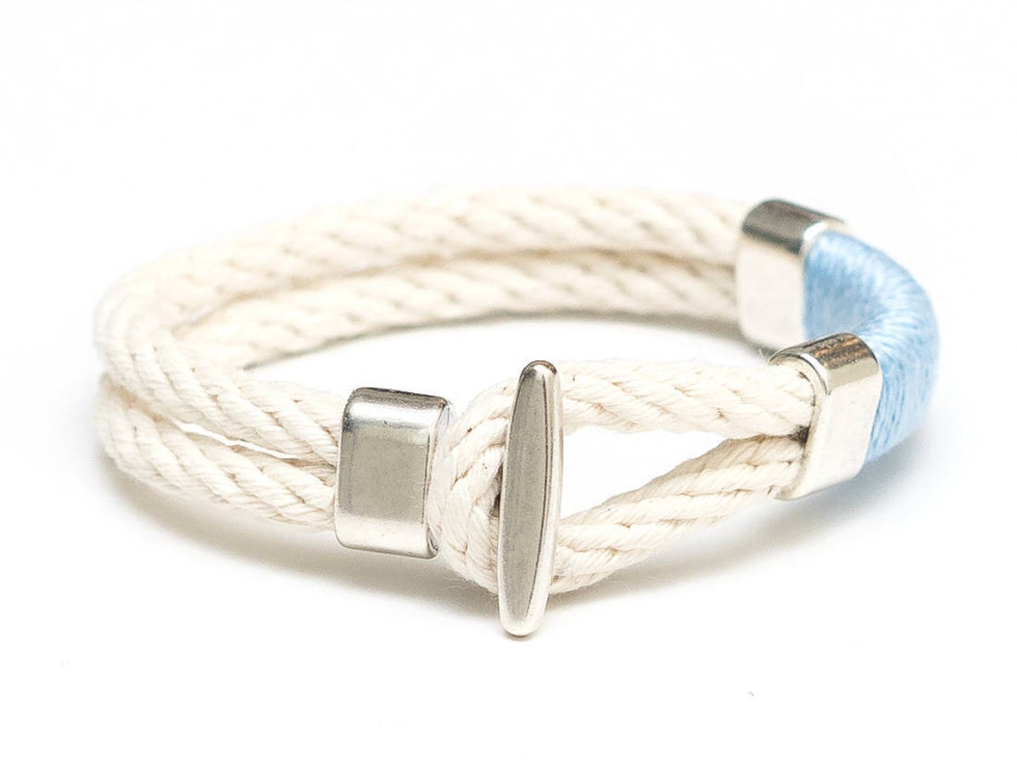 Nautical Rope Bracelet / Nautical Jewelry / Ivory Rope | Etsy