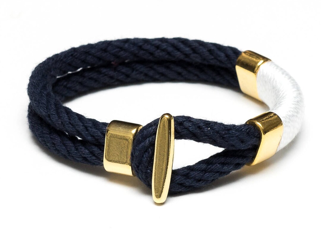 Nautical Rope Bracelet / Nautical Jewelry / Navy Blue Rope Bracelet ...
