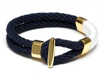 White Gold Rope Bracelet - Etsy