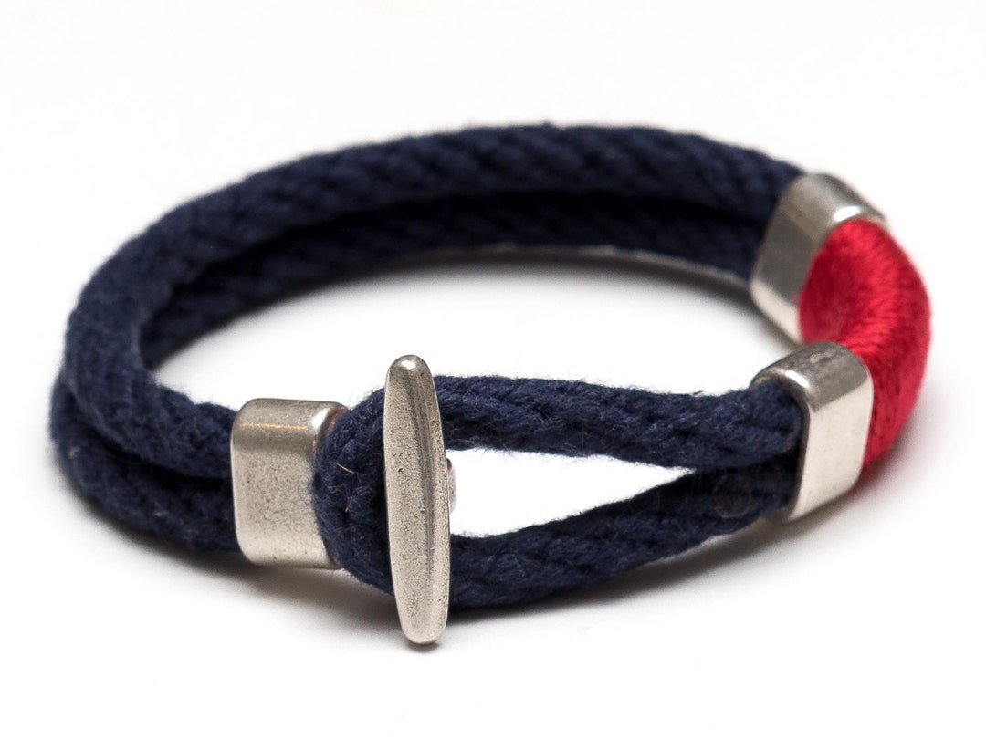 Nautical Rope Bracelet / Nautical Jewelry / Navy Blue Rope Bracelet ...