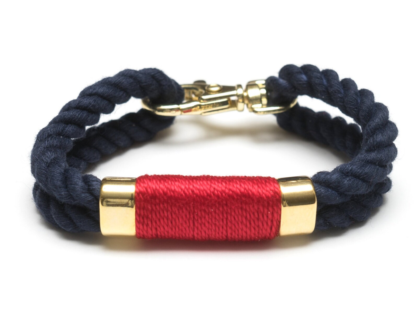 Nautical Rope Bracelet / Navy Red Rope Bracelet / Navy Blue | Etsy