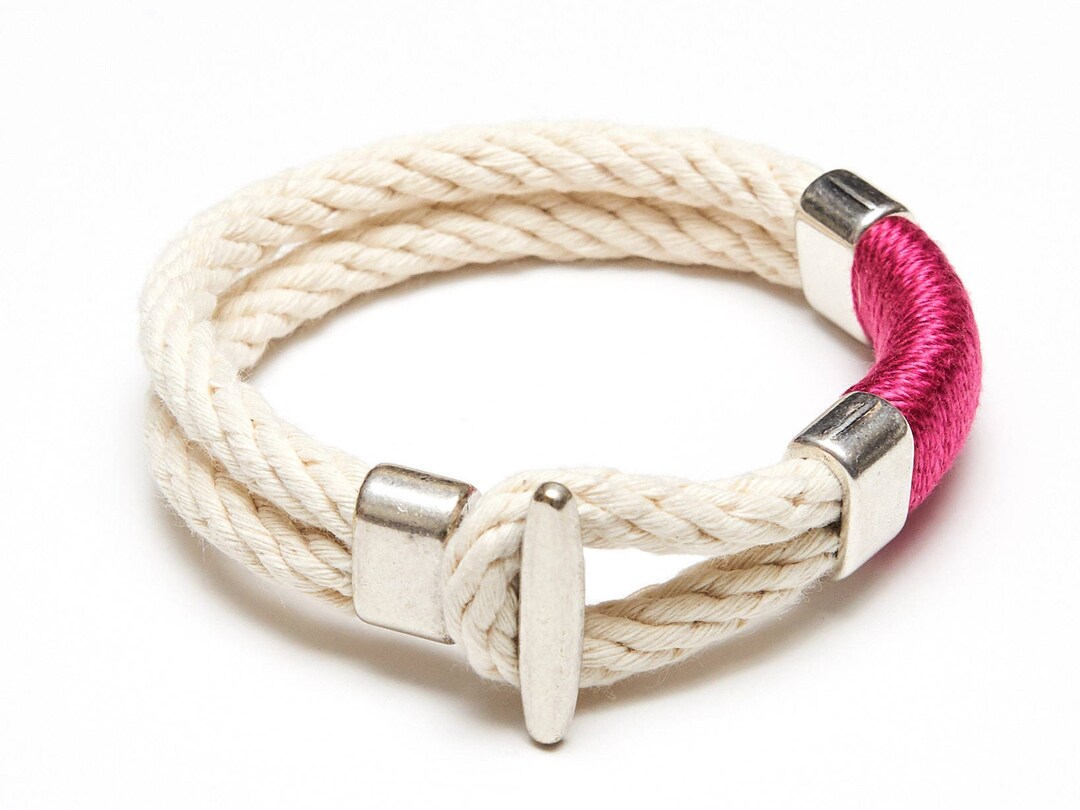 Nautical Rope Bracelet / Nautical Jewelry / Ivory Rope Bracelet ...