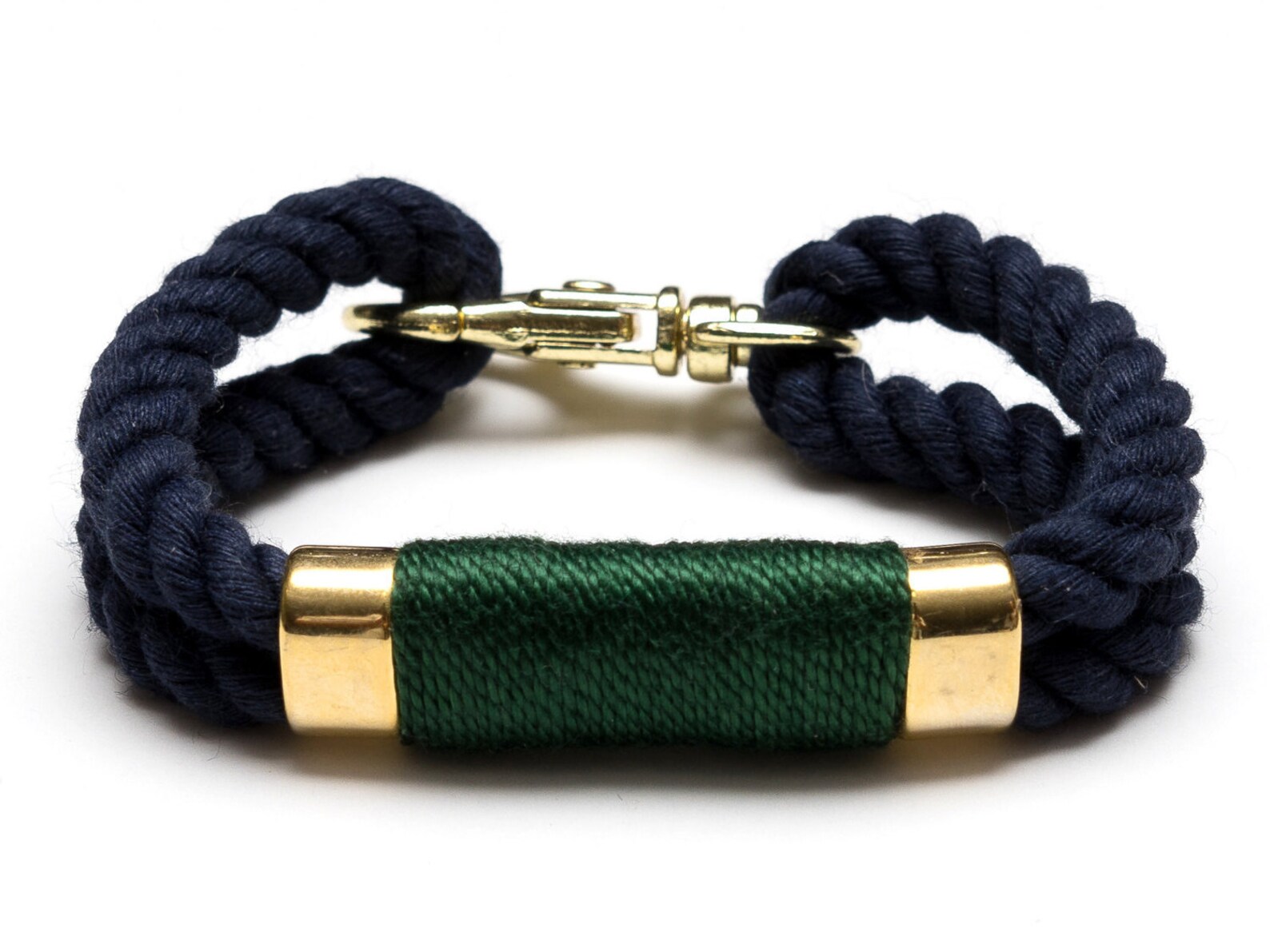 Nautical Rope Bracelet / Hunter Green Rope Bracelet / Navy - Etsy
